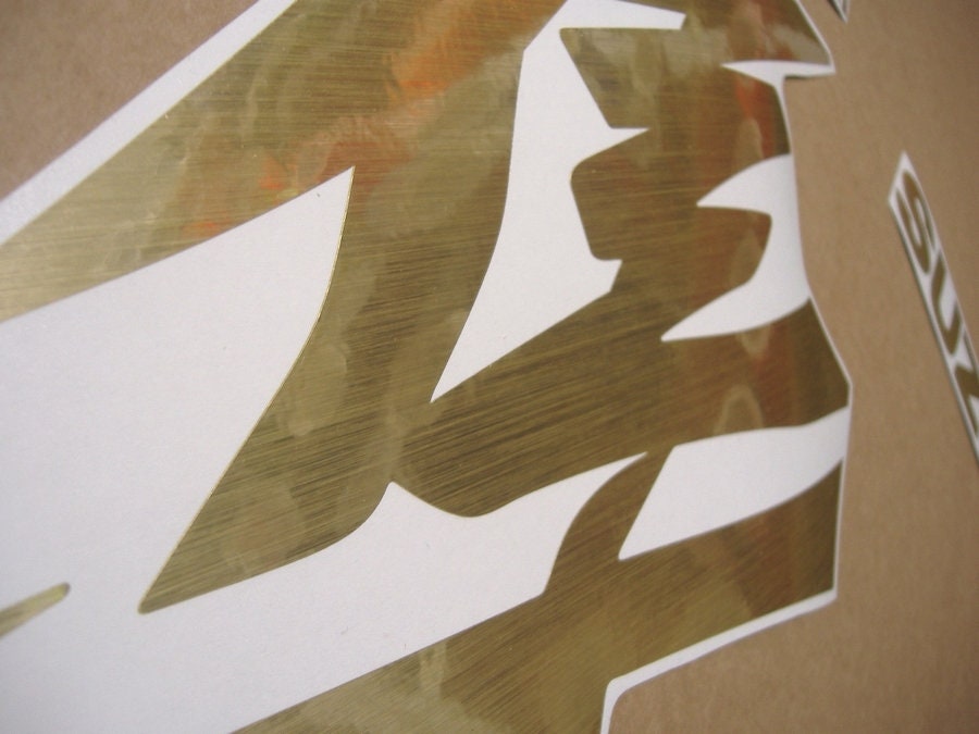 Suzuki Hayabusa 2021 - Onwards Custom Brushed Gold Color Decals Set ...