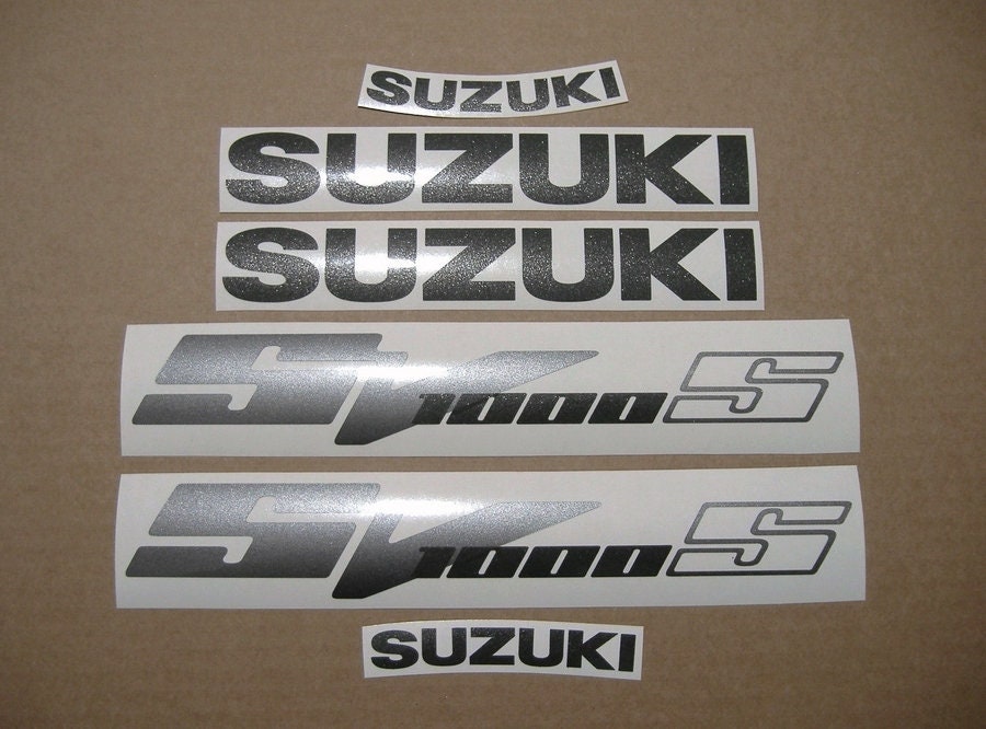 Suzuki Sv 1000 S 2004-2007 Full Decals Stickers Kit Reproduction ...