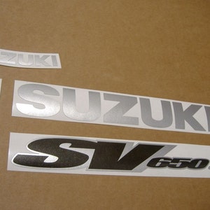 Suzuki SV650S 2000 Replacement Decals Stickers Kit Set Reproduction ...