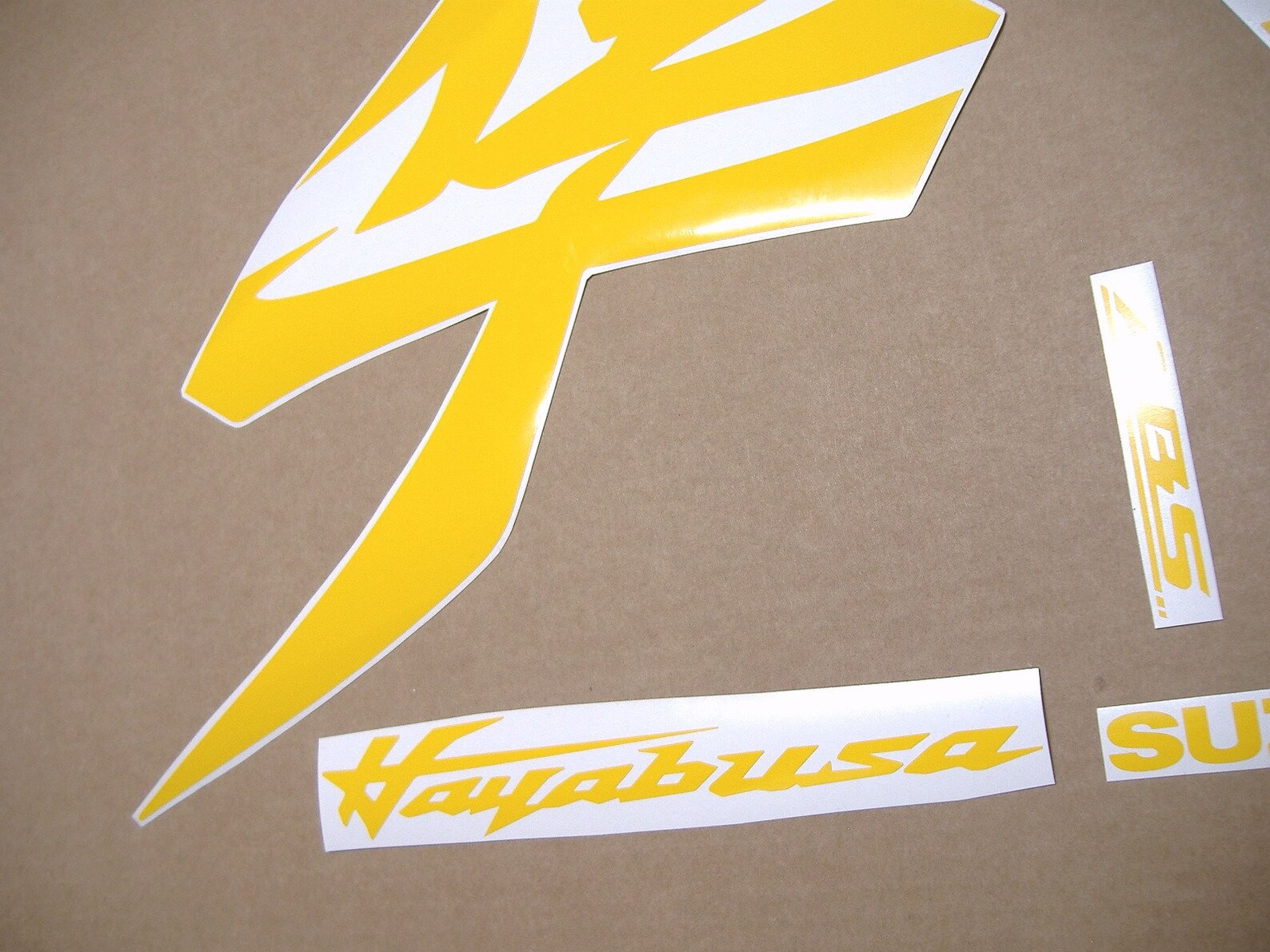 Suzuki Hayabusa 2021 - Onwards Custom Yellow Color Complete Decals Set ...