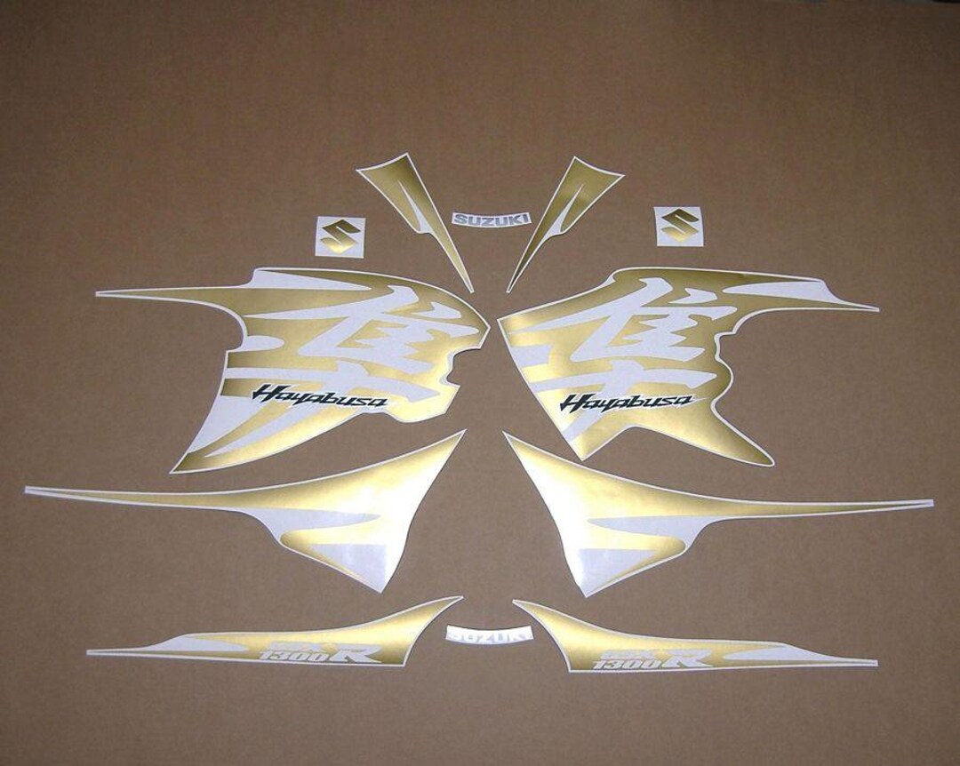 Suzuki Hayabusa GSX1300R 2010-2011 Gloss Gold Chrome Mirror Silver ...