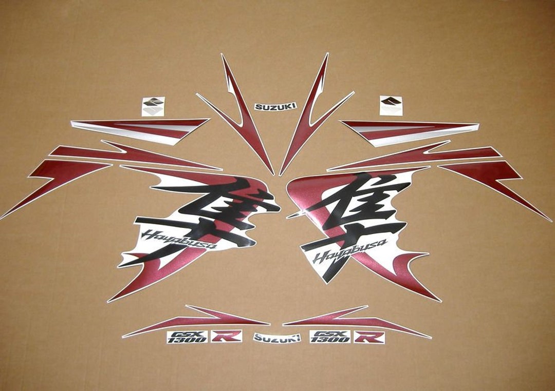 Suzuki Hayabusa GSX1300R 2008 Replacement Decals Set Stickers Kit ...