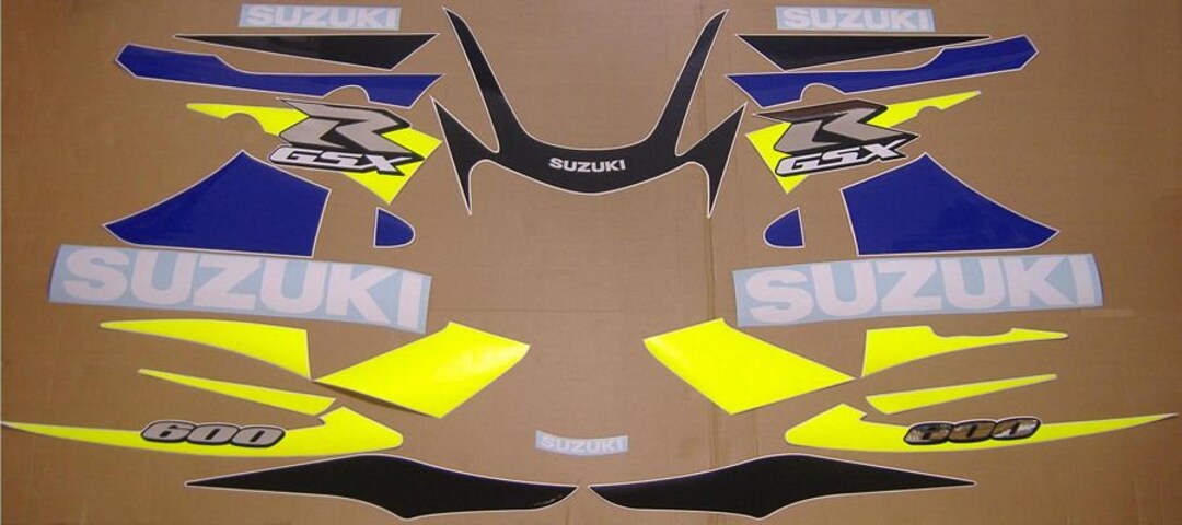 Suzuki GSX-R 600 2001 Complete Decals Set Stickers Reproduction ...