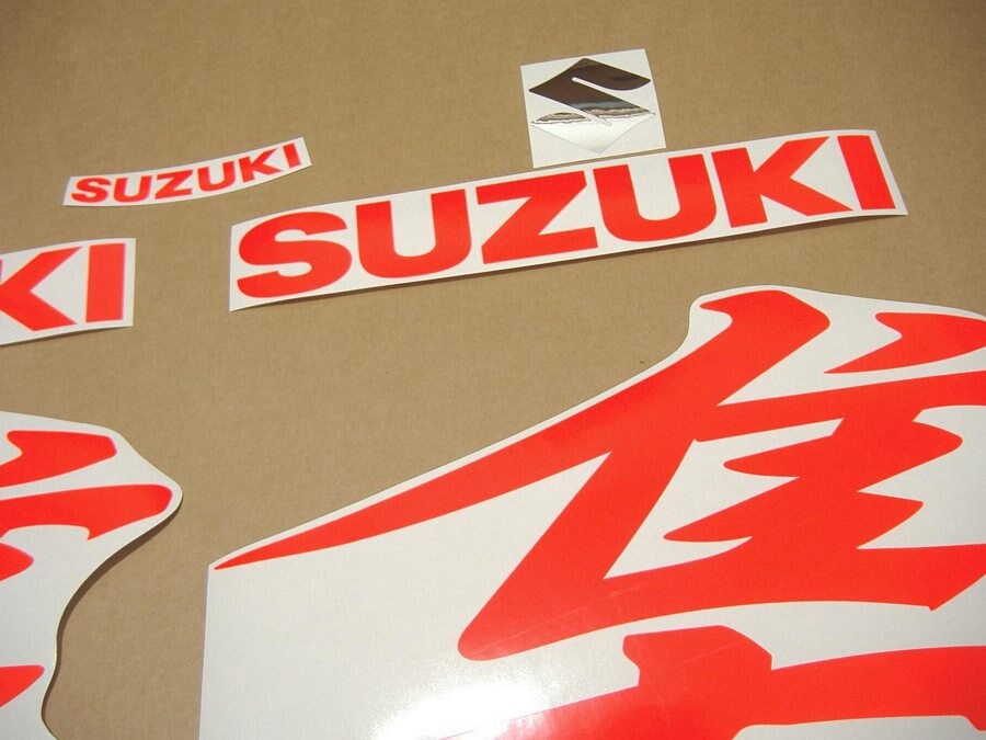 Suzuki Hayabusa GSX1300R Neon Fluorescent Signal Red Customized ...