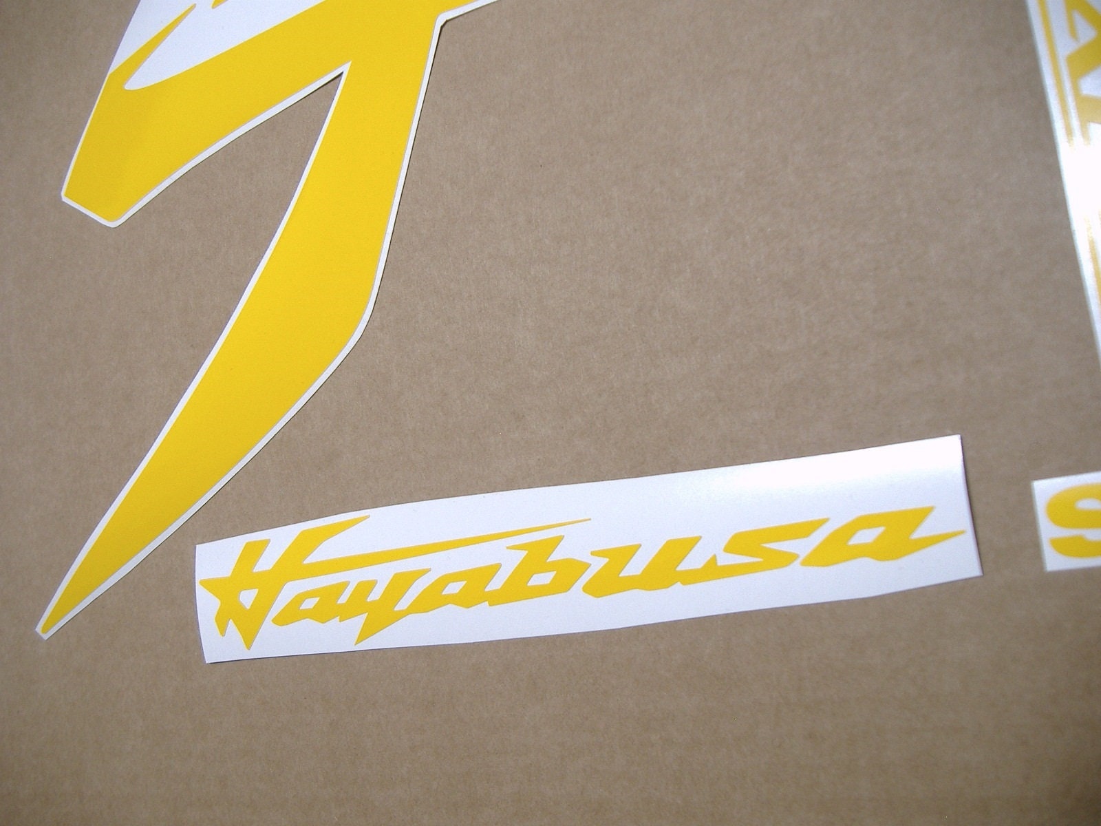 Suzuki Hayabusa 2021 - Onwards Custom Yellow Color Complete Decals Set ...