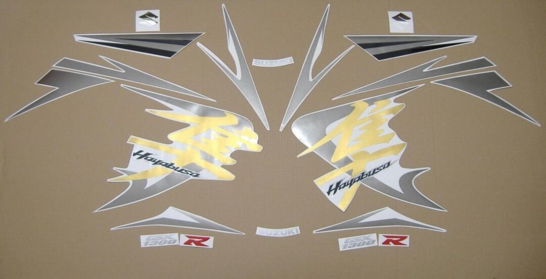 Suzuki GSX 1300R Hayabusa 2008 Replacement Decals Kit Replica Stickers ...