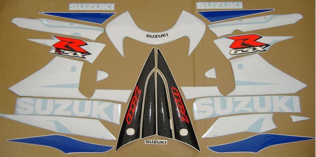 Suzuki GSX-R 750 2002 K2 Full Decals Kit Stickers Reproduction Graphics ...