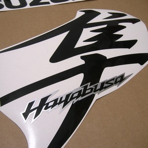 Suzuki Hayabusa GSX-1300R Black Custom Replacement Decals Set Complete ...