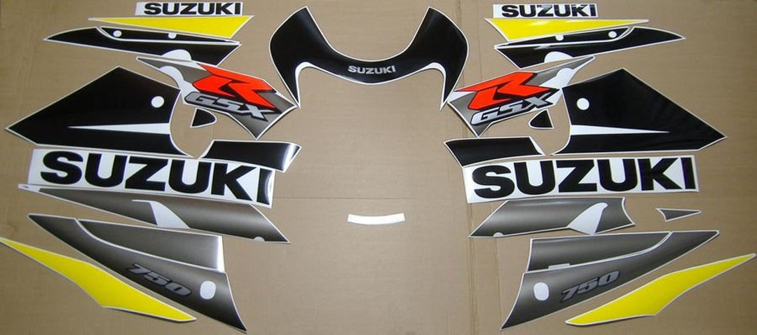 Suzuki GSX-R 750 2002 K2 Complete Aftermarket Decals Set Stickers Kit ...