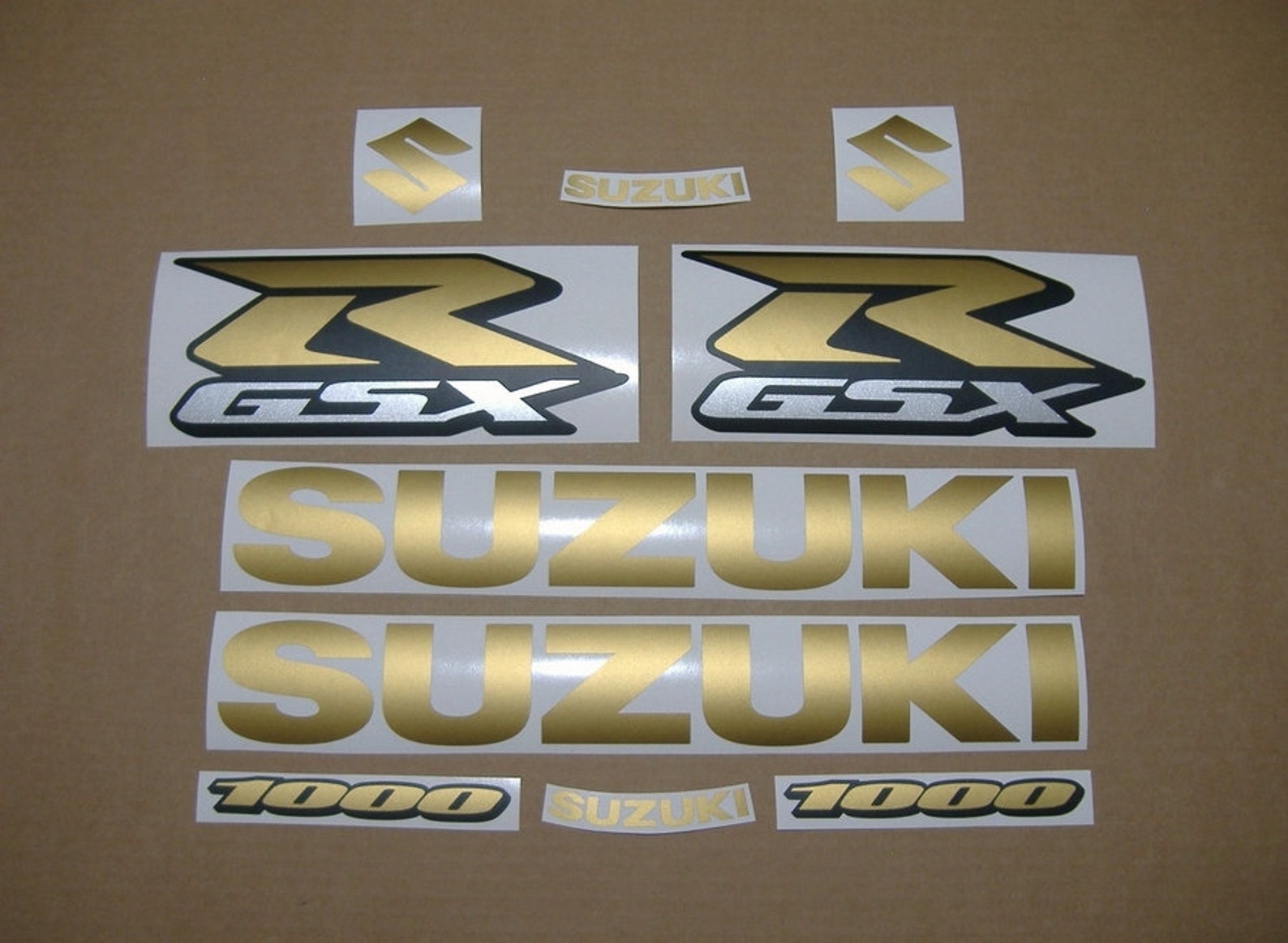 Suzuki GSX-R 600 / 750 / 1000 Matte (satin) Gold Color Custom Decals ...