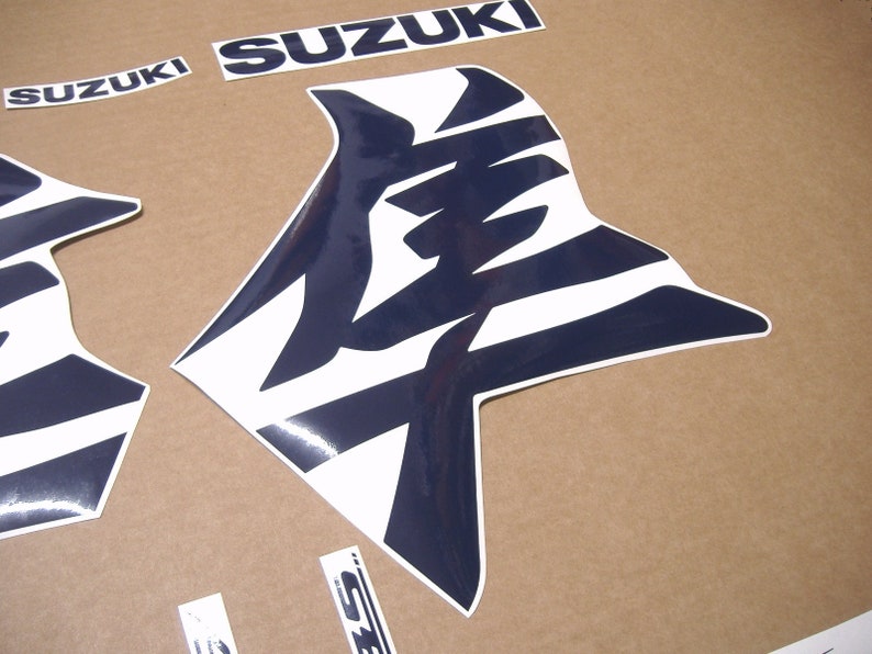 Suzuki Hayabusa 2021 Custom Navy (dark) Blue Color Decals Set Stickers ...