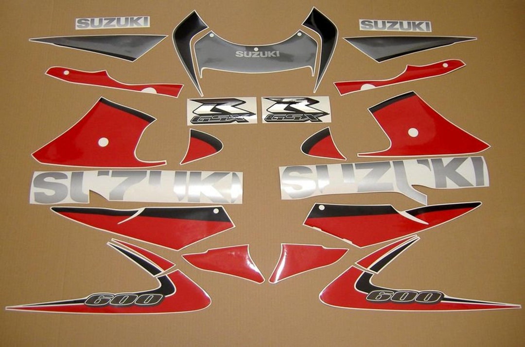 Suzuki GSX-R 600 SRAD 2000 Complete Replacement Decals Set Stickers ...