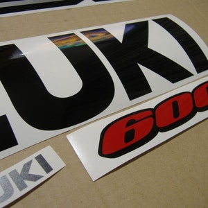 Suzuki GSX-R 600 2007 Replacement Decals Stickers Reproduction Graphics ...