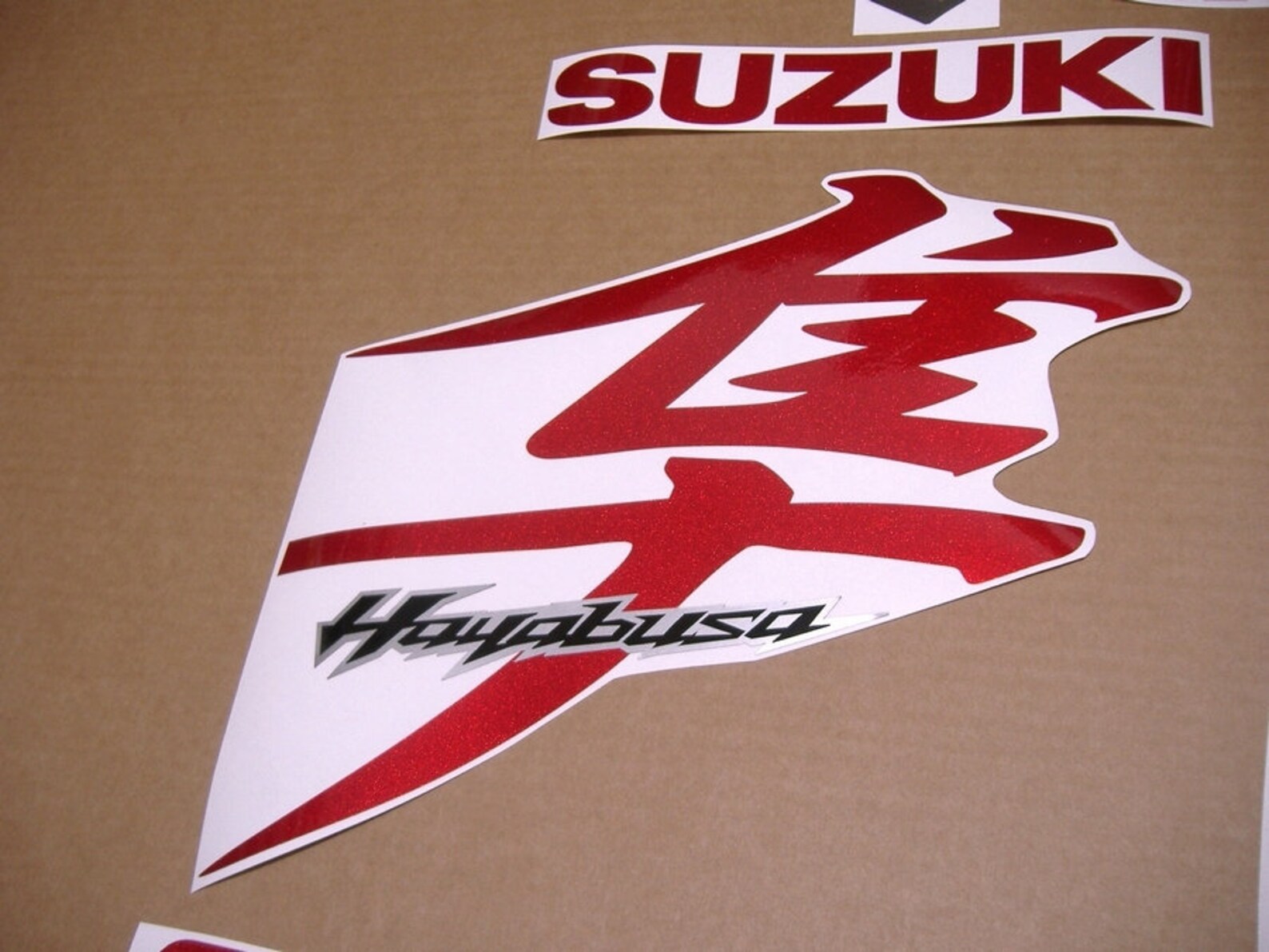Suzuki Hayabusa GSX1300R Pearl Metallic Red Custom Replacement Decals ...
