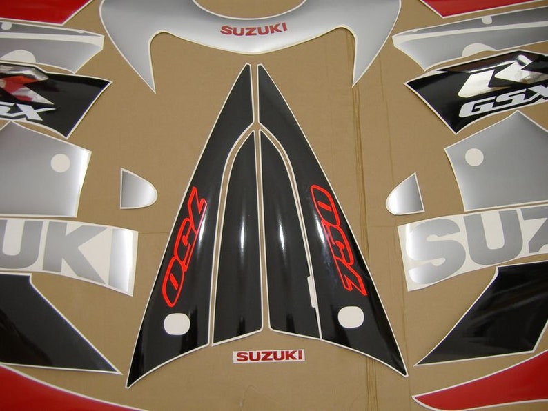 Suzuki GSX-R 750 2001 Complete Aftermarket Decal Set Full Replacement ...
