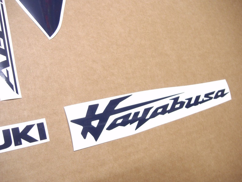 Suzuki Hayabusa 2021 Custom Navy (dark) Blue Color Decals Set Stickers ...