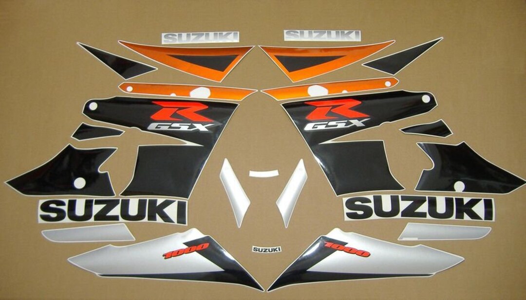 Suzuki GSXR 1000 2003 K3 Replacement Decals Kit Stickers Reproduction ...
