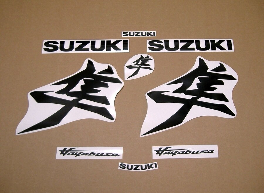 Suzuki Hayabusa new logo 2021 black custom aftermarket decals | Etsy
