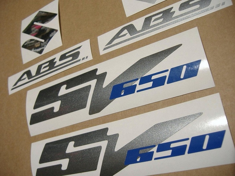 Suzuki SV 650 2005-2009 Complete Decals Stickers Reproduction | Etsy