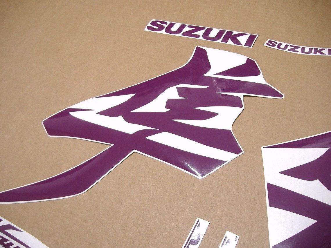 Suzuki Hayabusa 2021 - Onwards Custom Purple Color Decals Set Stickers ...