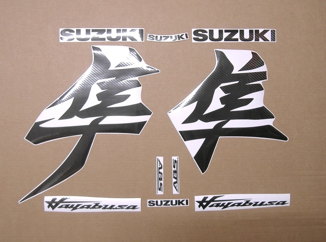Suzuki Hayabusa 2021 - Onwards Custom Carbon Fiber Look Color Decals ...