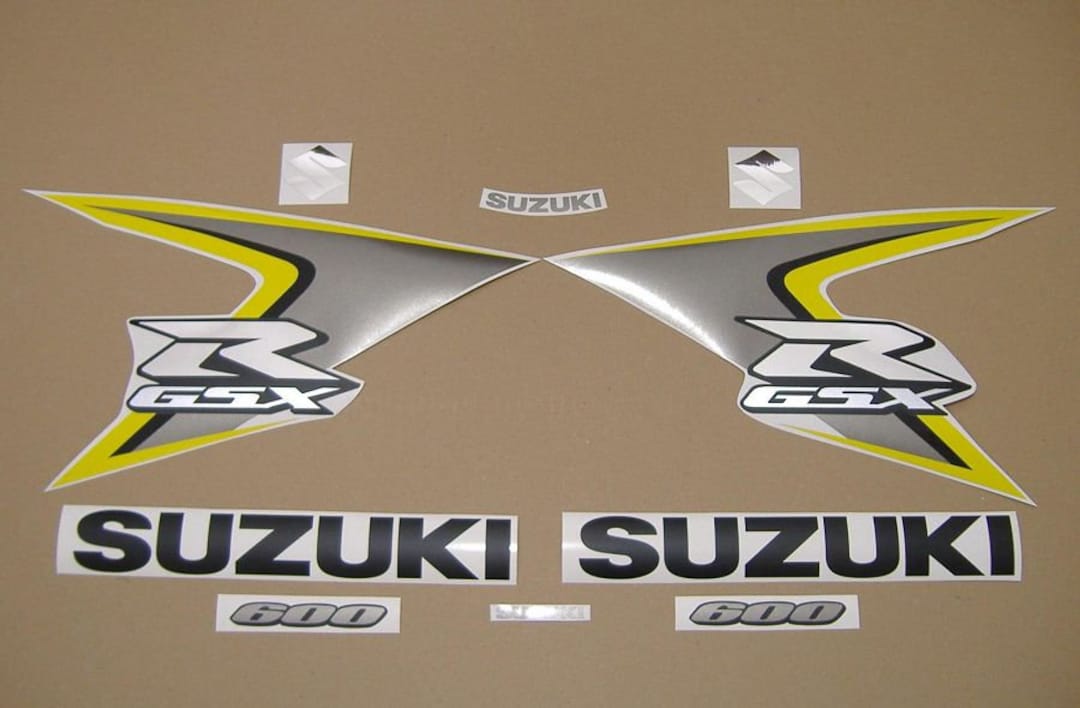 Suzuki GSX-R 600 2008 Aftermarket Complete Decal Set Stickers ...