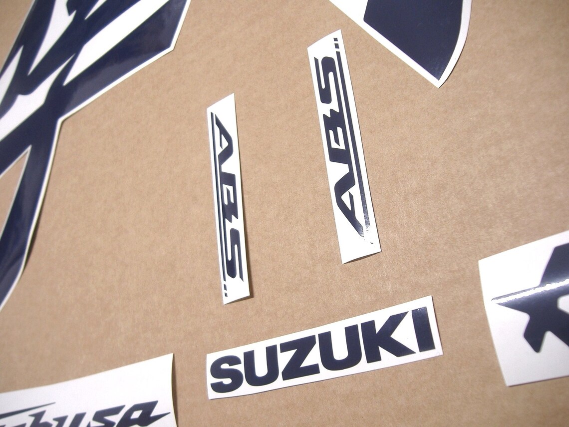 Suzuki Hayabusa 2021 Custom Navy (dark) Blue Color Decals Set Stickers ...