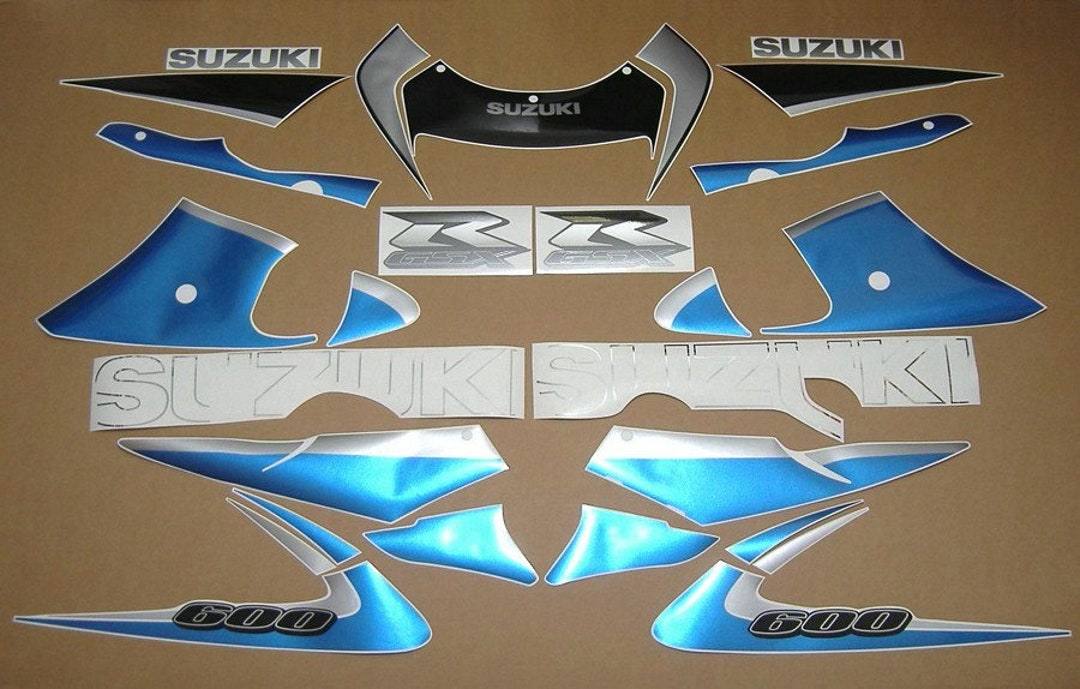 Suzuki GSX-R 600 SRAD 2000 Full Aftermarket Decals Stickers Kit ...