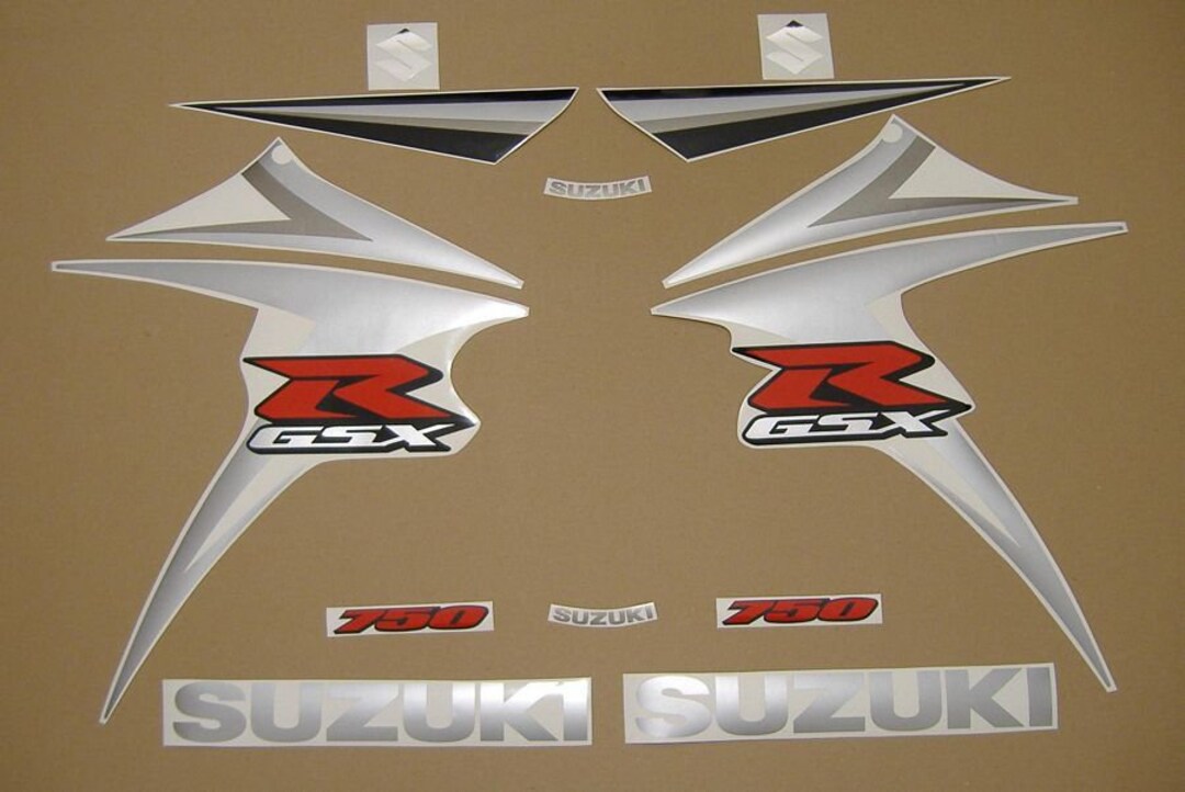 Suzuki GSX-R 750 2007 Full Replacement Decals Set Stickers Reproduction ...