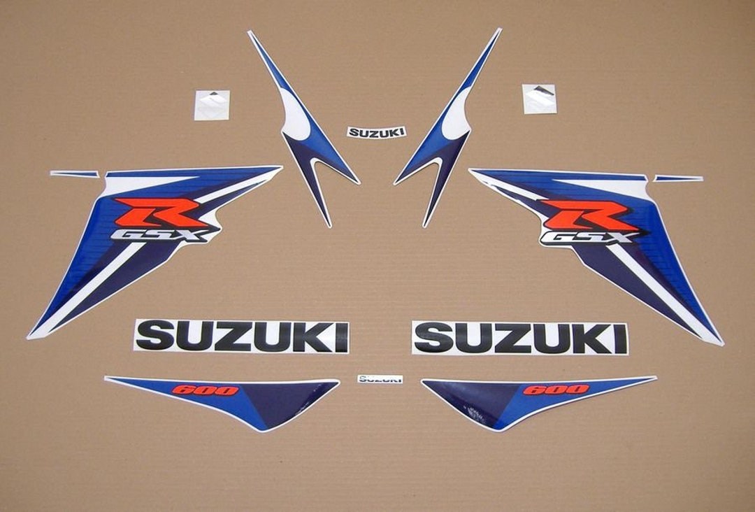 Suzuki GSX-R 600 2012 Complete Decals Set Stickers Reproduction ...