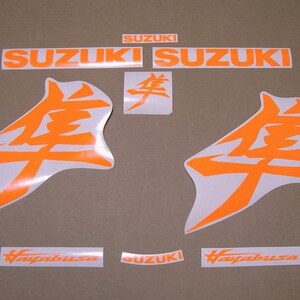 Suzuki Hayabusa New Logo 2021 Black Custom Aftermarket Decals Stickers ...
