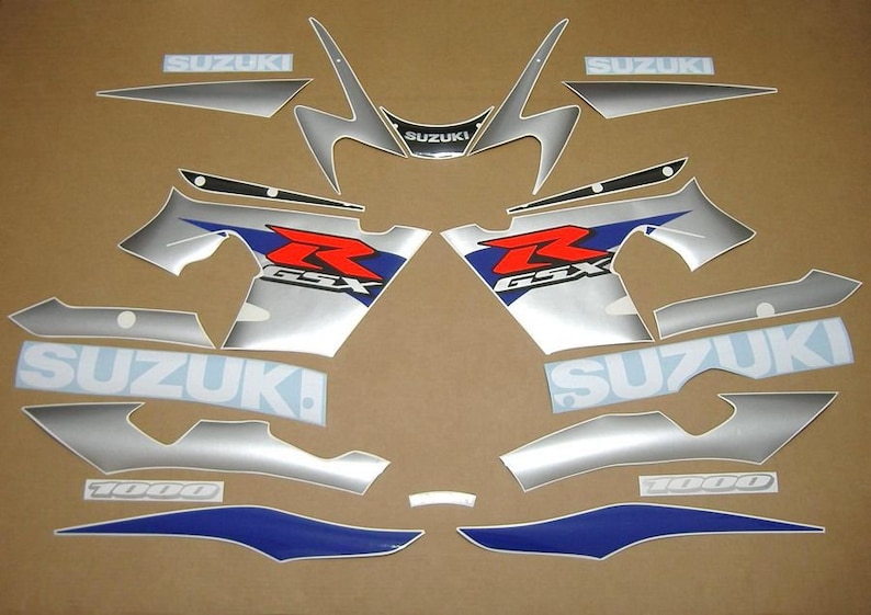 Suzuki GSXR 1000 2002 K2 Decals Set Stickers Kit Replica Reproduction ...