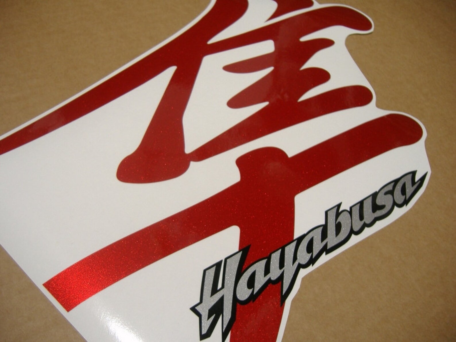 Suzuki Hayabusa GSX1300R Pearl Metallic Red Custom Replacement Decals ...