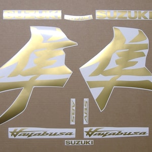 Suzuki Hayabusa 2021 - Onwards Custom Gloss Gold Color Decals Set ...