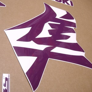 Suzuki Hayabusa 2021 - Onwards Custom Purple Color Decals Set Stickers ...