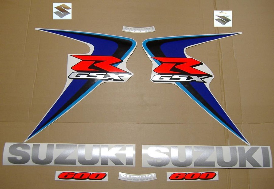 Suzuki GSX-R 600 2006 Replica Decals Set Stickers Reproduction Graphics ...