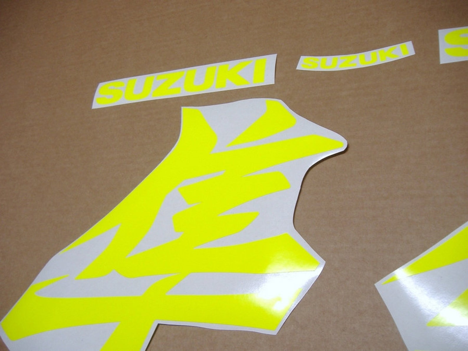Suzuki Hayabusa 2021 Custom Neon Yellow Color Decals Set Stickers ...