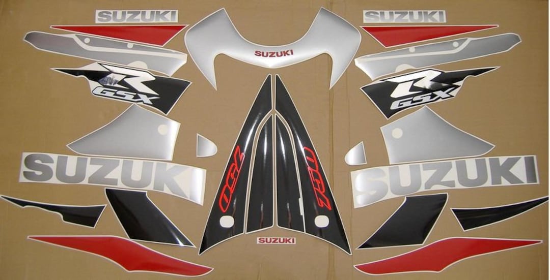 Suzuki GSX-R 750 2001 Complete Aftermarket Decal Set Full Replacement ...