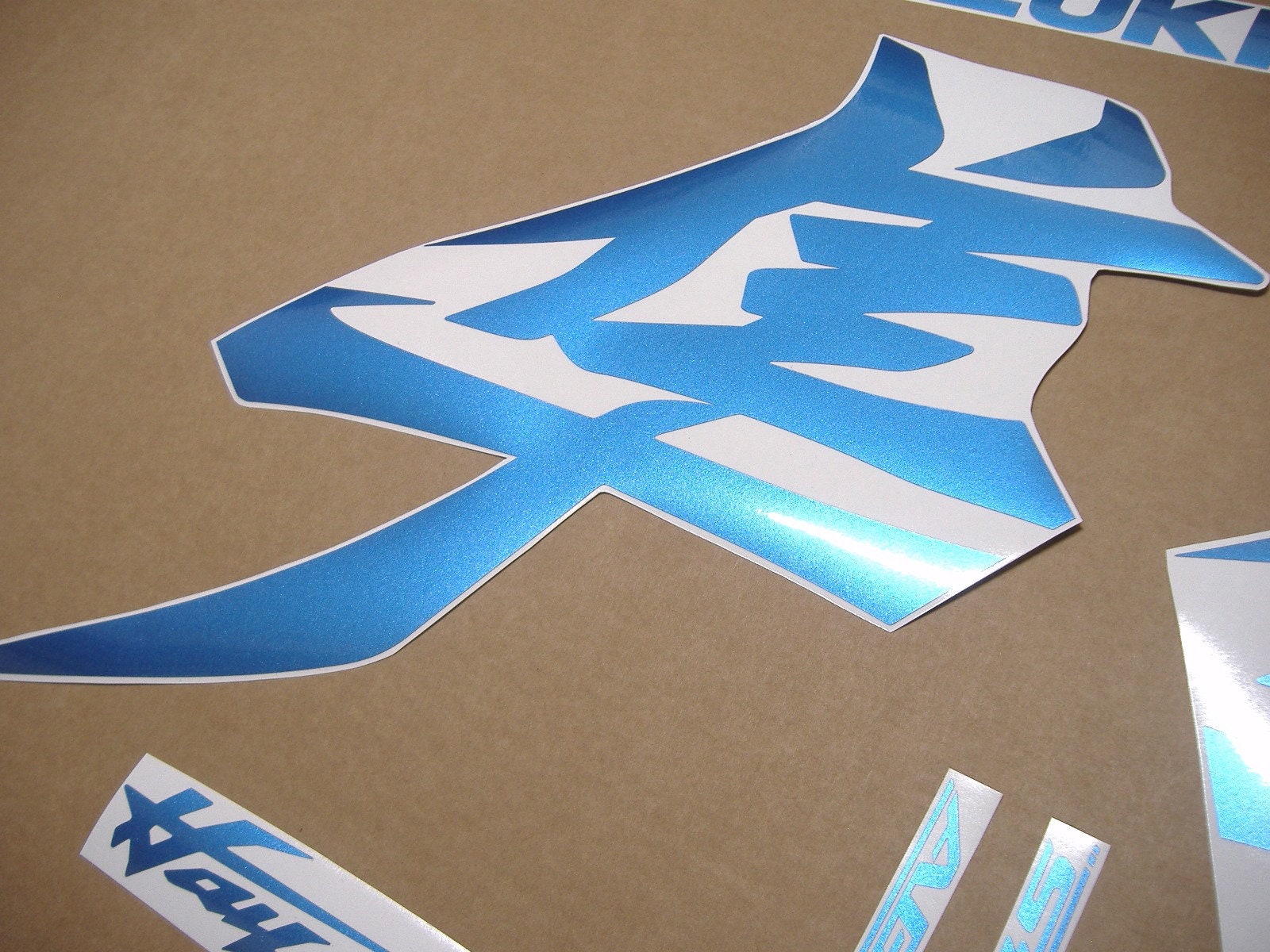 Suzuki Hayabusa 2021 - Onwards Custom Pearl Blue Color Decals Set ...