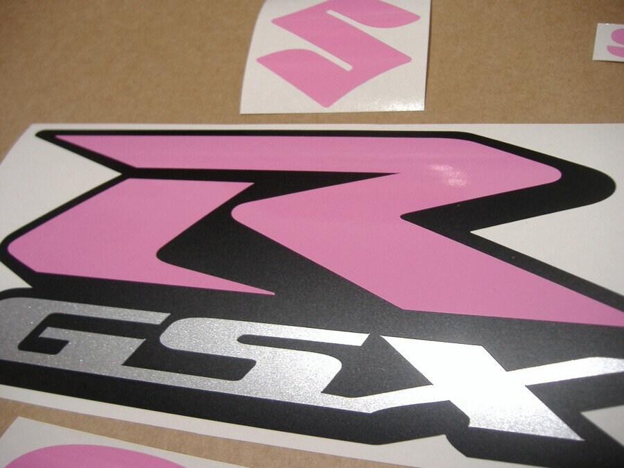 Suzuki GSX-R 600 /750 /1000 Custom Soft Pink Gixxer Replacement Decals ...