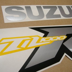 Suzuki TL1000R 1999 Full Aftermarket Decals Stickers Kit Reproduction ...