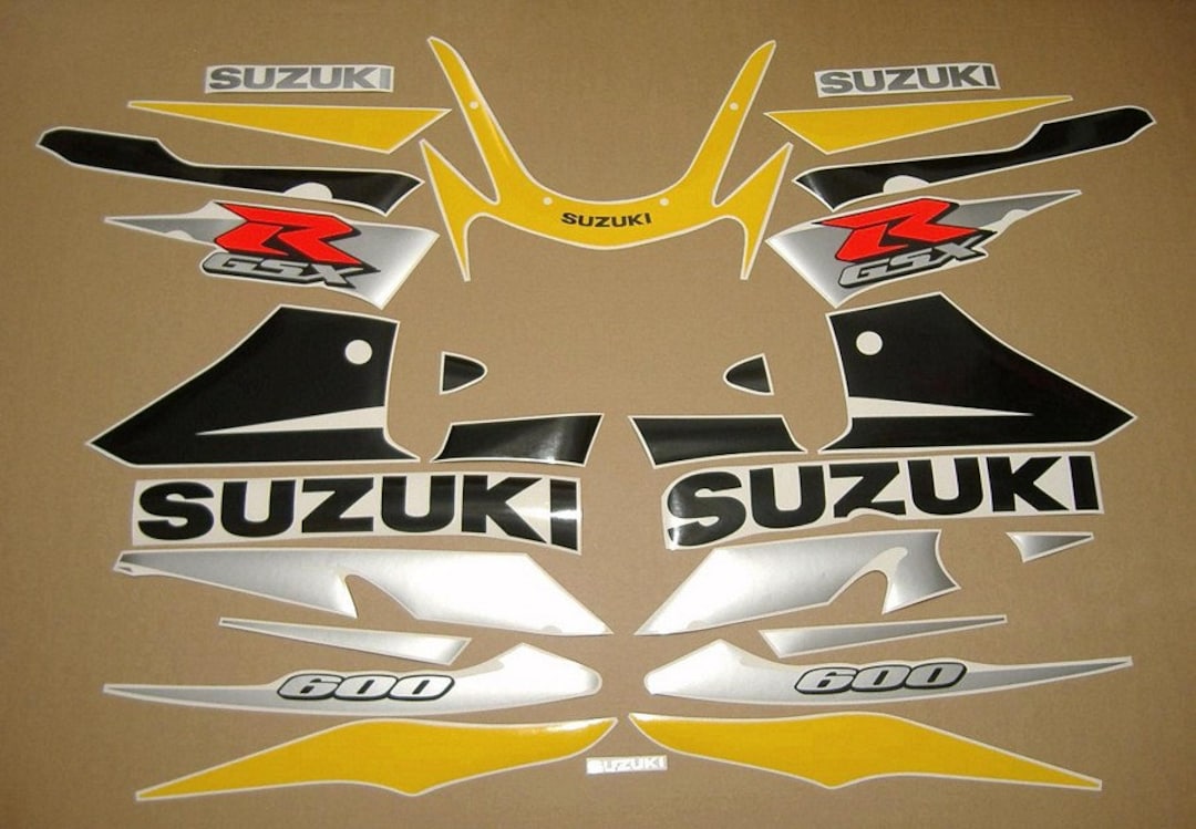 Suzuki GSXR 600 2002 K2 Full Replacement Decals Stickers Reproduction ...