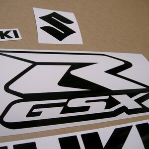 Suzuki GSXR 600 /750 /1000 Gloss Black Color Customized Replacement ...