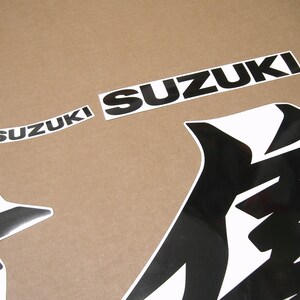 Suzuki Hayabusa 2021 - Onwards Custom Gloss Black Color Decals Set ...