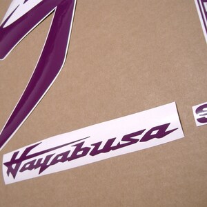 Suzuki Hayabusa 2021 - Onwards Custom Purple Color Decals Set Stickers ...