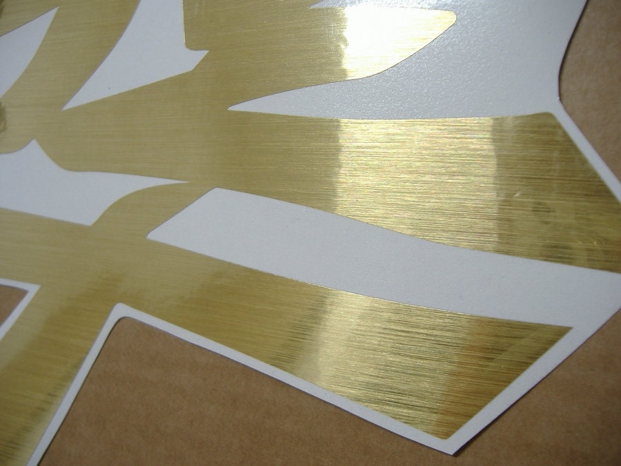 Suzuki Hayabusa 2021 - Onwards Custom Brushed Gold Color Decals Set ...