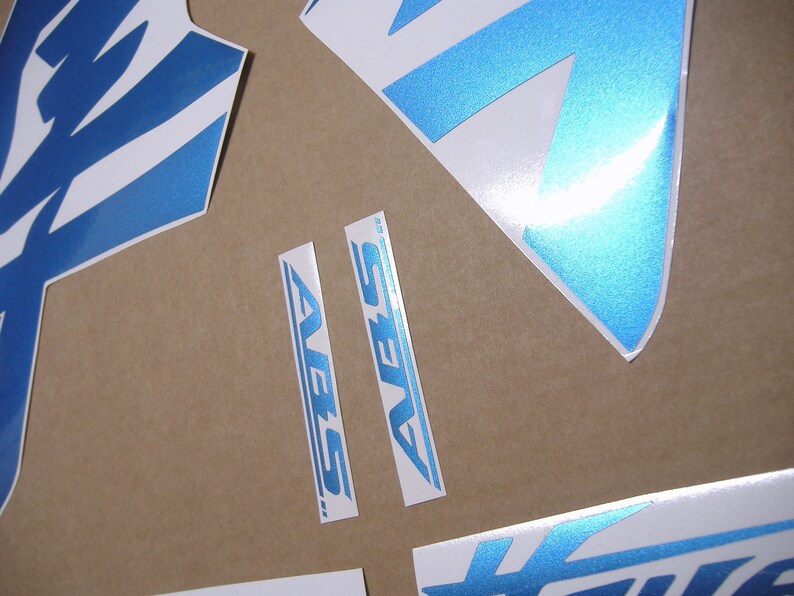 Suzuki Hayabusa 2021 - Onwards Custom Pearl Blue Color Decals Set ...