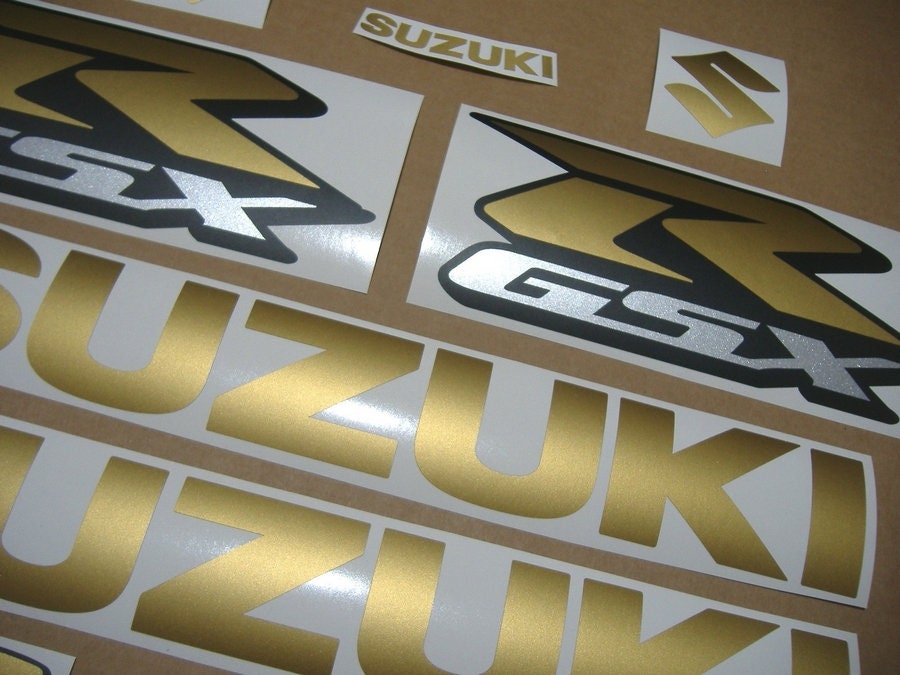 Suzuki GSX-R 600 / 750 / 1000 Matte (satin) Gold Color Custom Decals ...