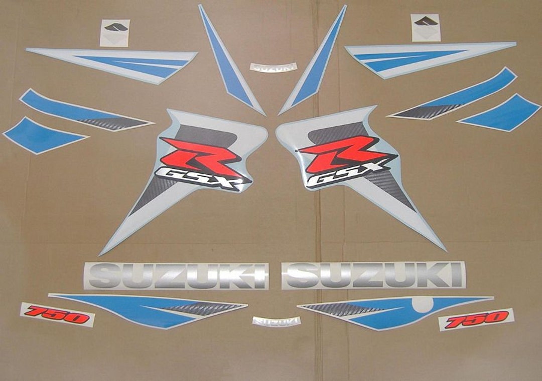 Suzuki GSX-R 750 2006 Complete Decals Set Stickers Kit Reproduction ...