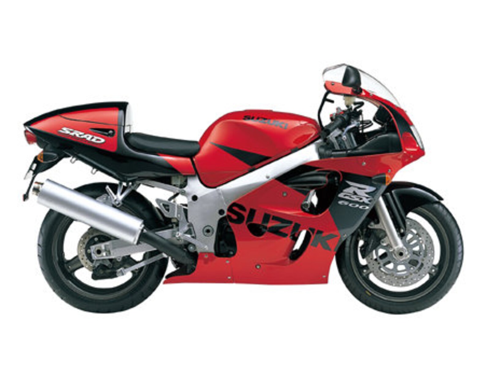 Suzuki GSX-R 600 SRAD 1998 Red Black Version Replacement Decals ...